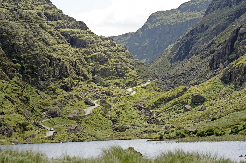McGillycuddy's Reeks Purble Mountain Gebirgspass Wandern Fahrrad
