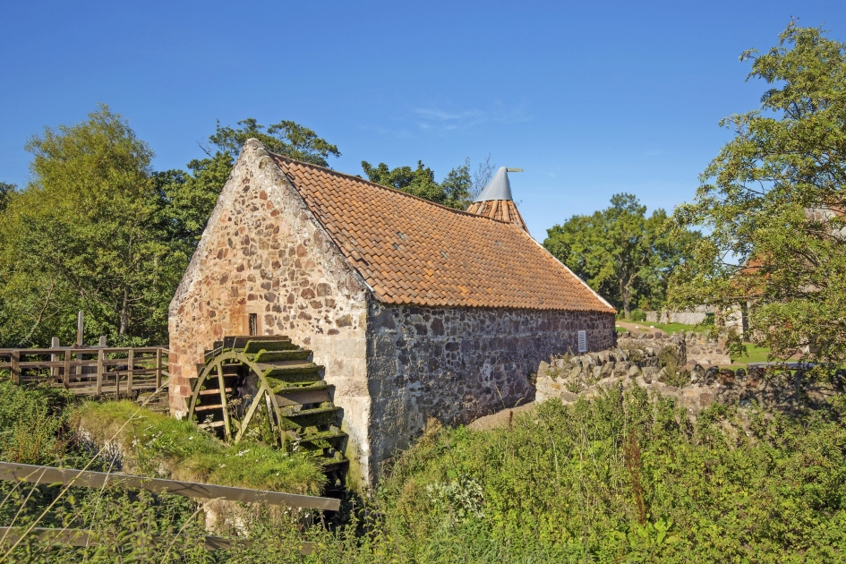 Preston Mill -malerische Wassermühle und Outlander Drehort
